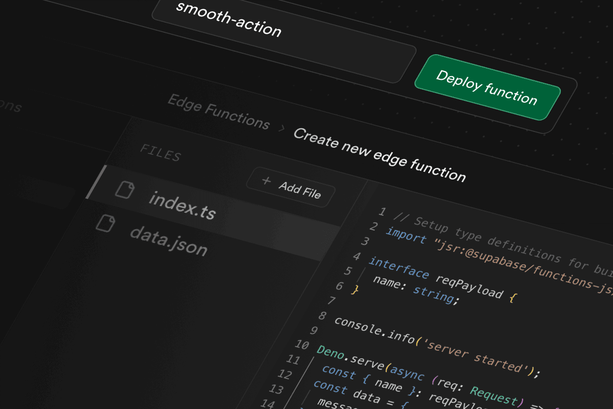 Edge Functions: Deploy from the Dashboard + Deno 2.1