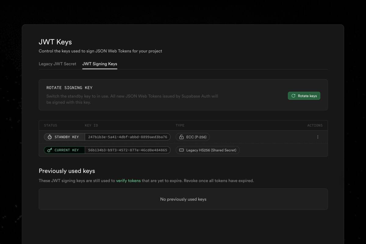 Introducing JWT Signing Keys
