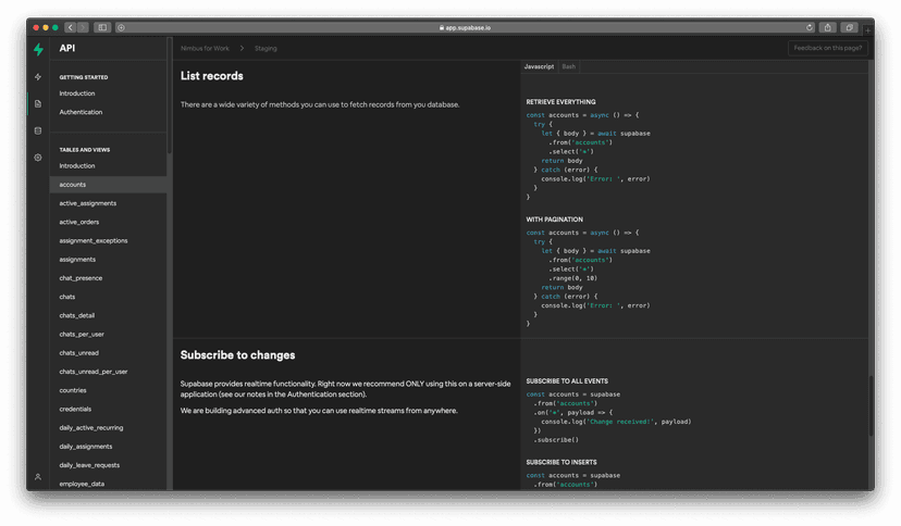 Supabase Alpha May 2020