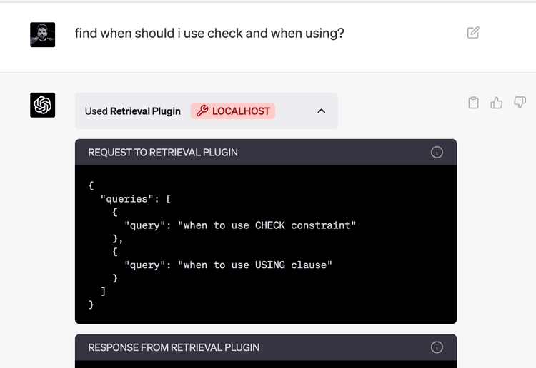 ChatGPT plugins now support Postgres & Supabase