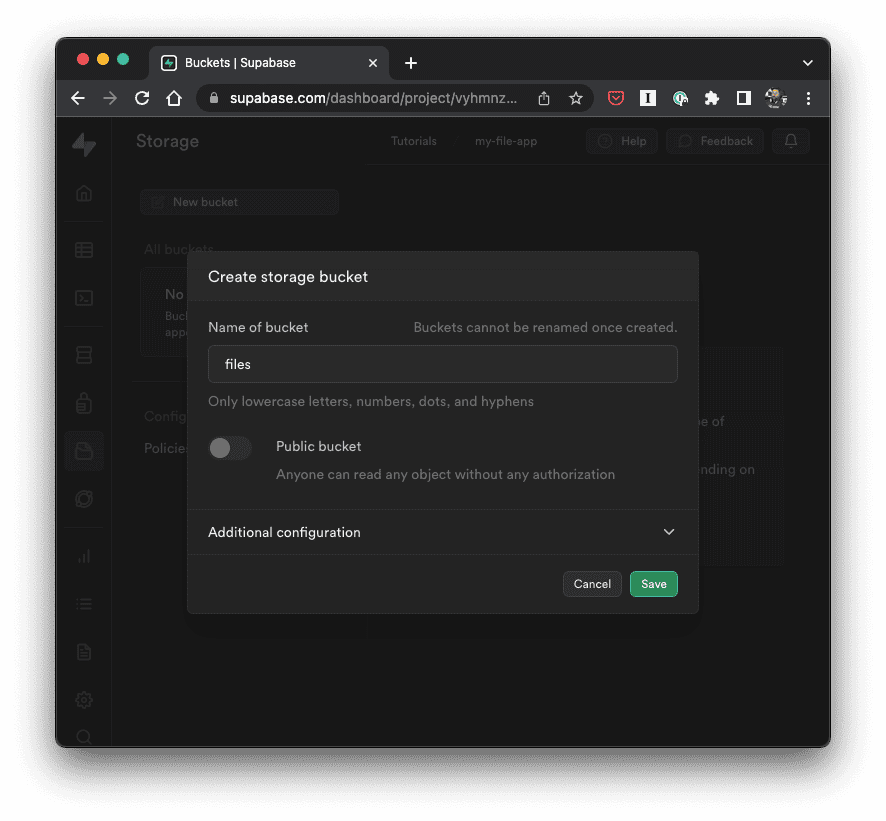 React Native file upload with Supabase Storage