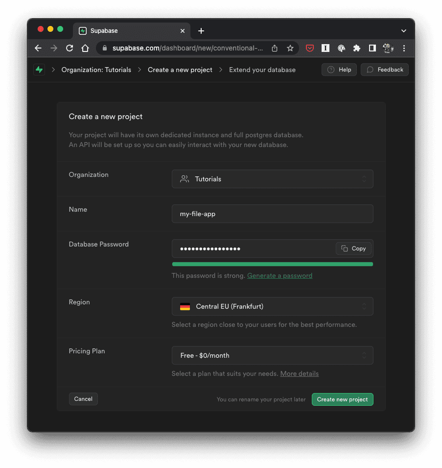 React Native file upload with Supabase Storage