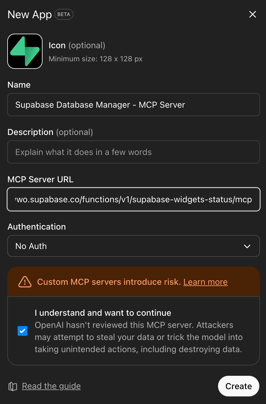 Building ChatGPT Apps with Supabase Edge Functions and mcp-use