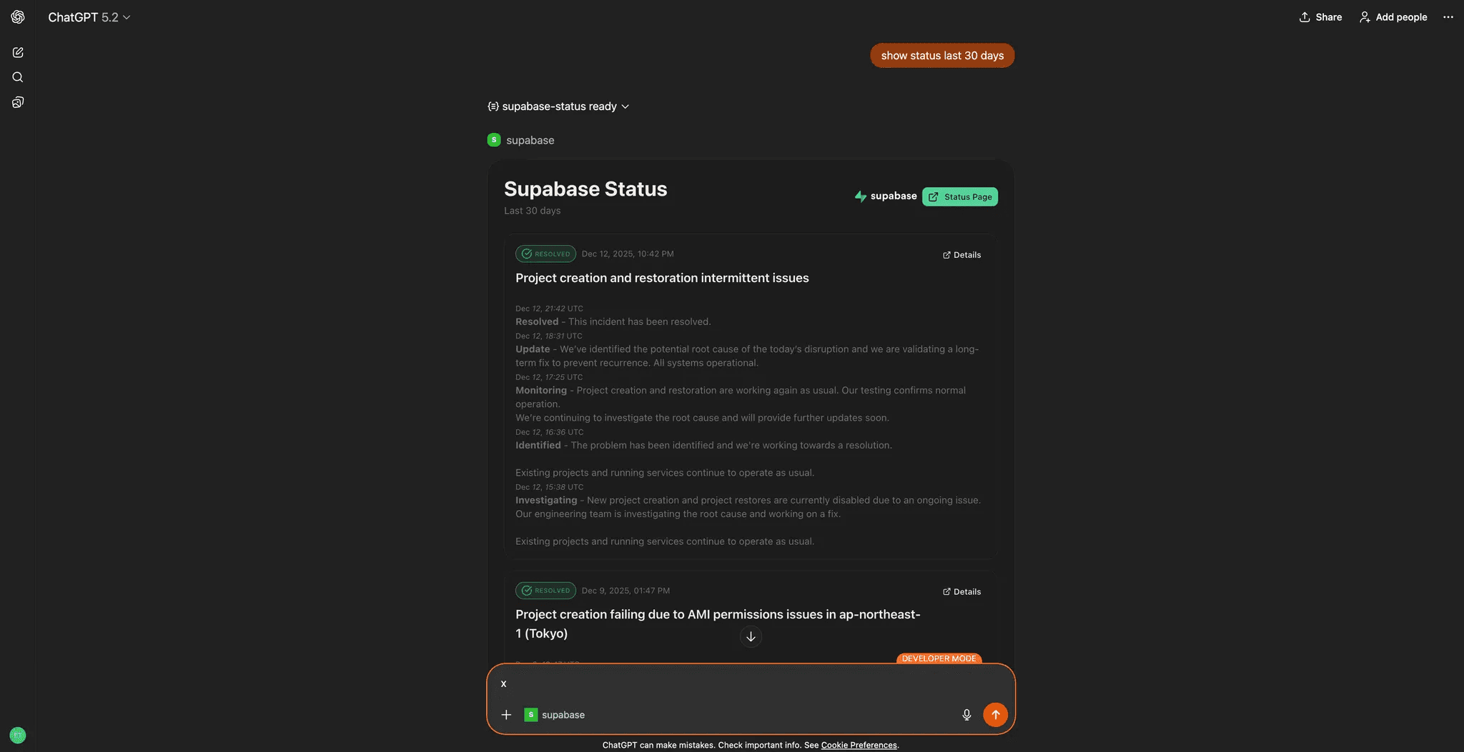 Building ChatGPT Apps with Supabase Edge Functions and mcp-use