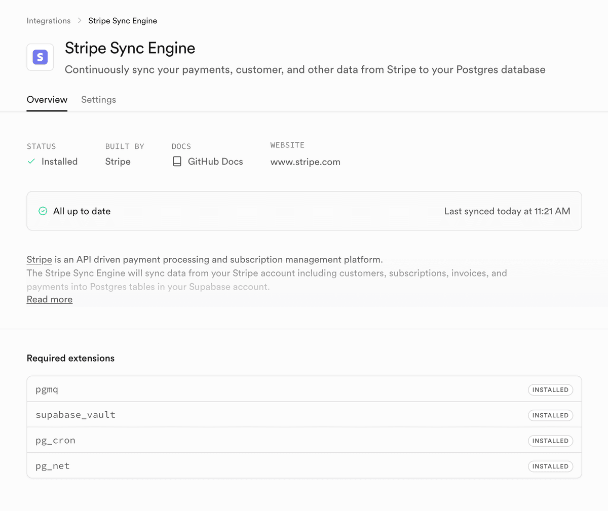 Sync Stripe Data to Your Supabase Database in One Click