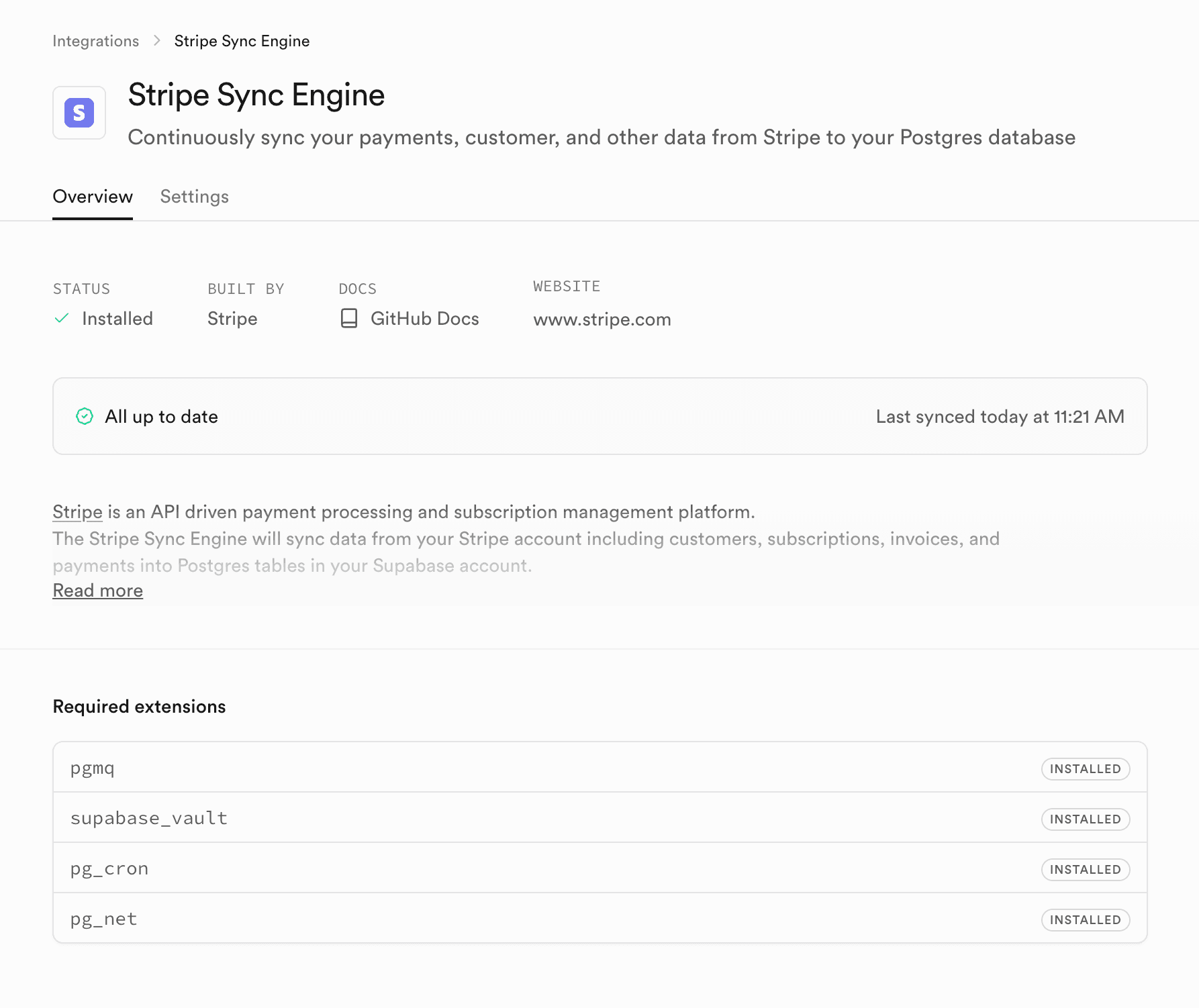 Sync Stripe Data to Your Supabase Database in One Click
