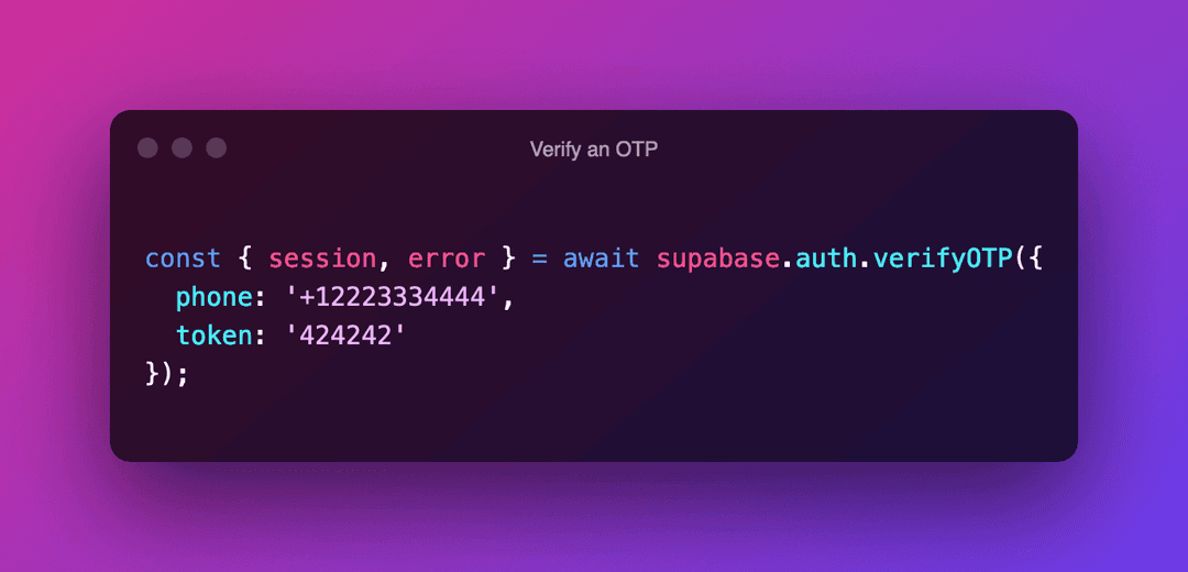 Supabase Auth v2: Phone Auth now available