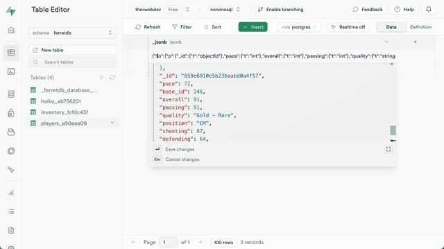 Nosql Postgres Add Mongodb Compatibility To Your Supabase Projects With Ferretdb