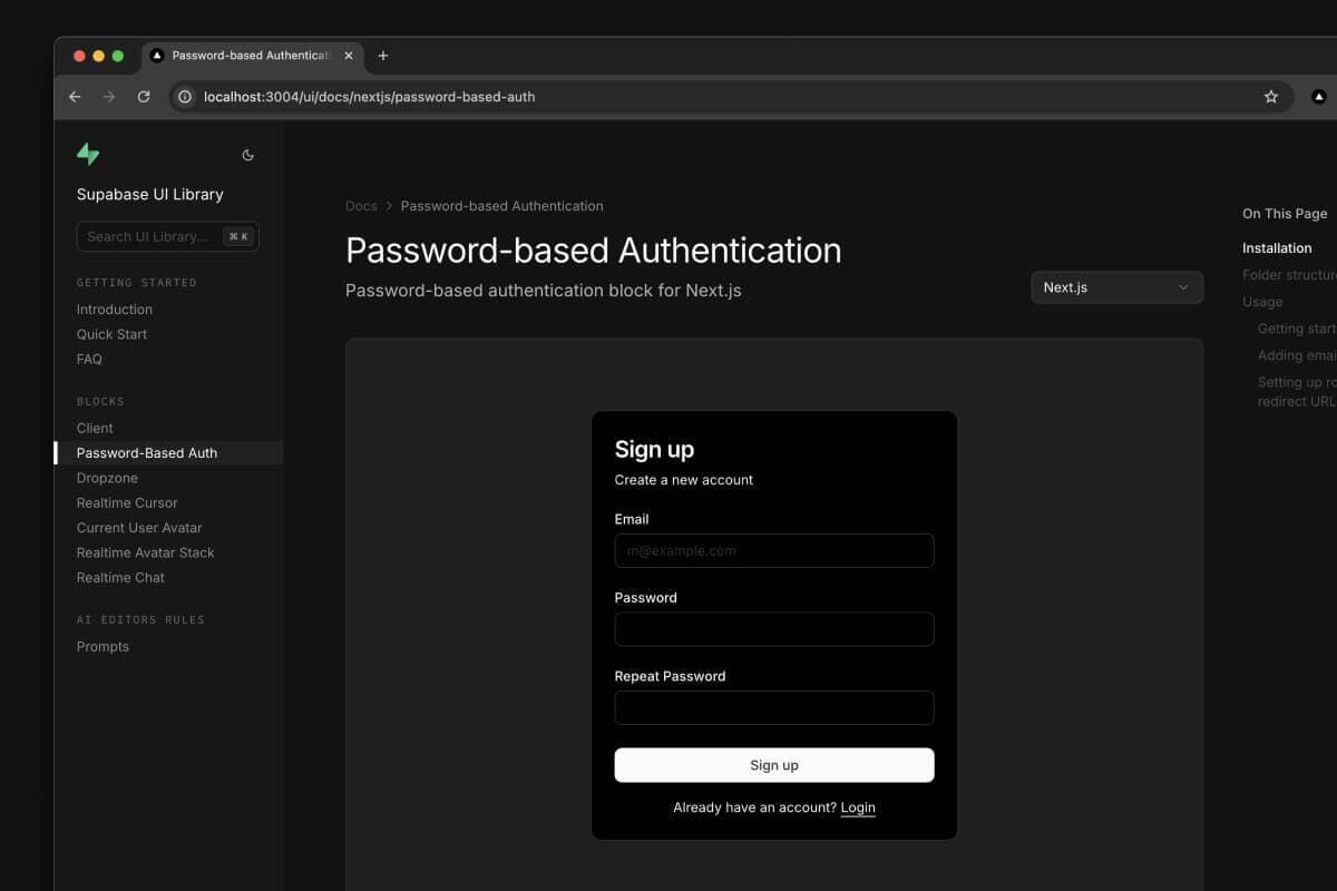 Introducing the Supabase UI Library