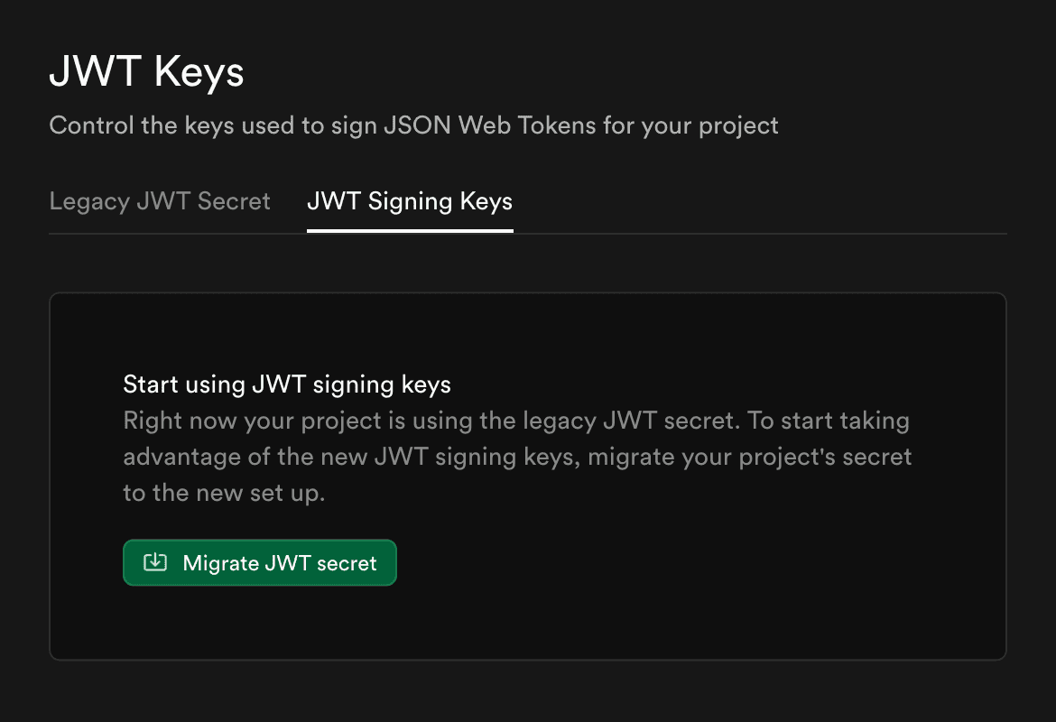 Introducing JWT Signing Keys