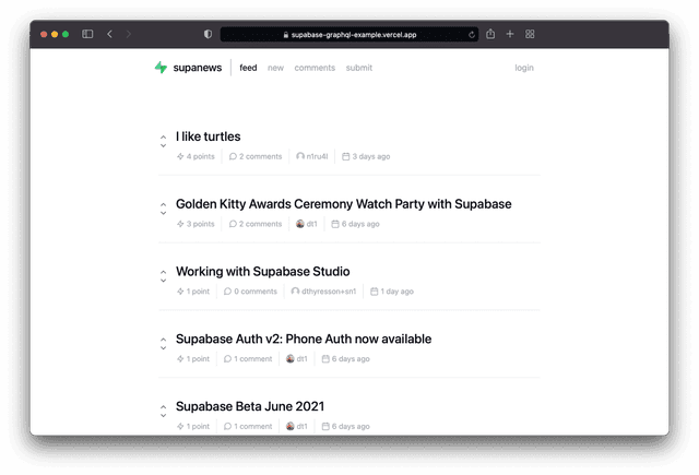 GraphQL is now available in Supabase