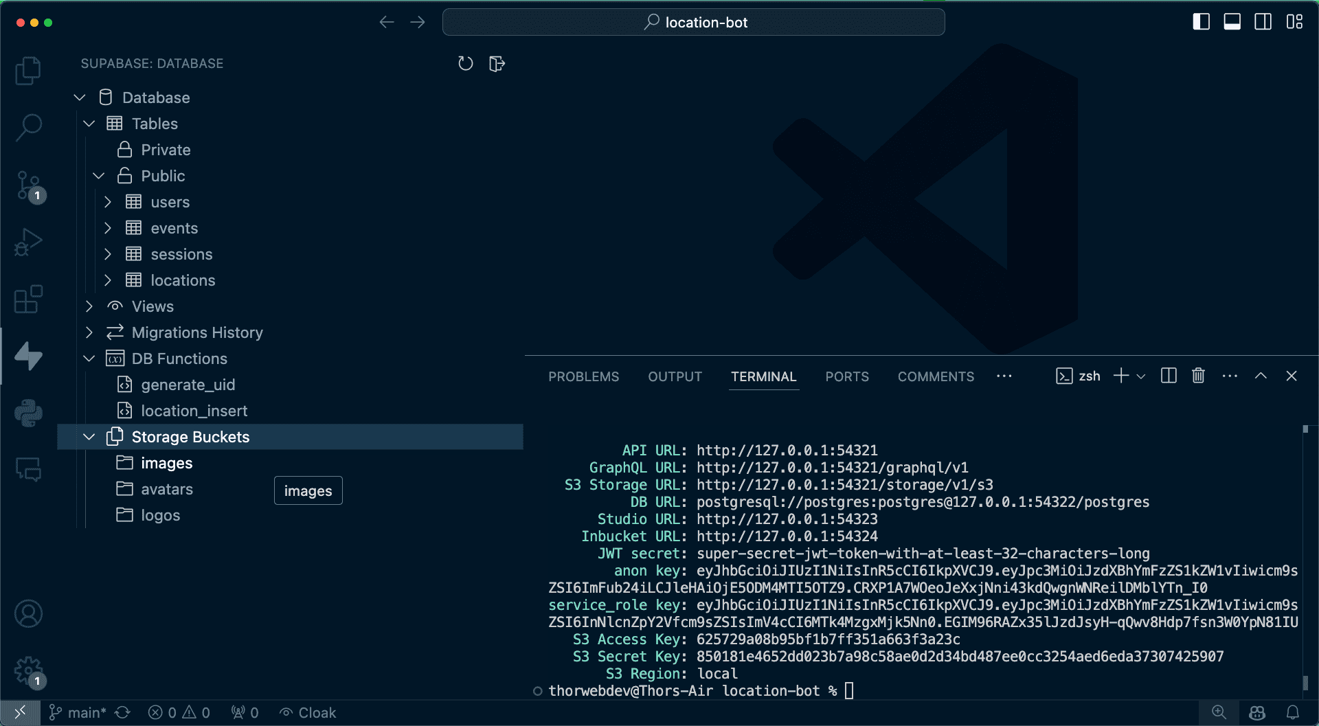 Official Supabase extension for VS Code and GitHub Copilot
