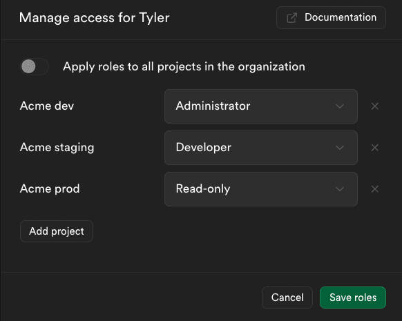 Introducing New Platform Access Control