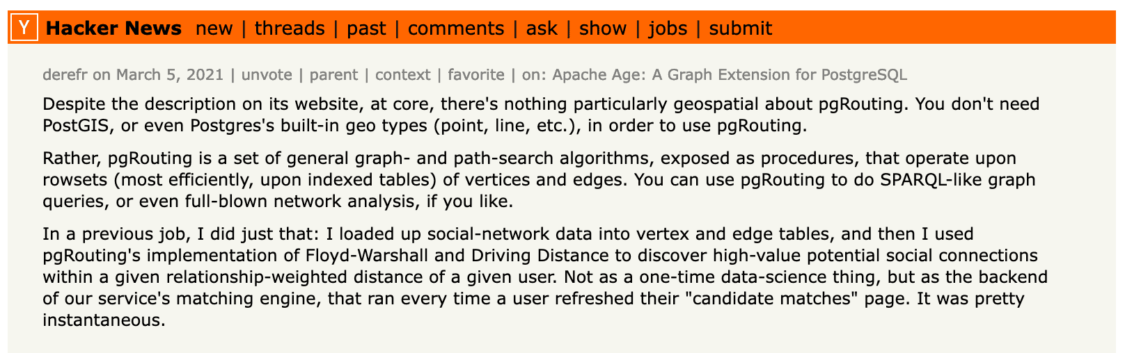 Postgres as a Graph Database: (Ab)using pgRouting