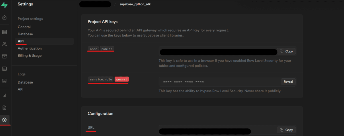 Python data loading with Supabase