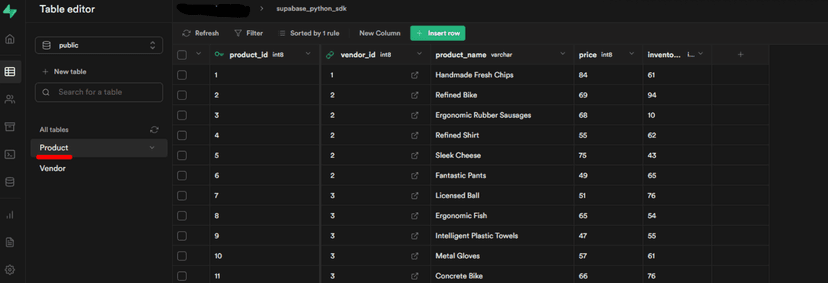 Python data loading with Supabase