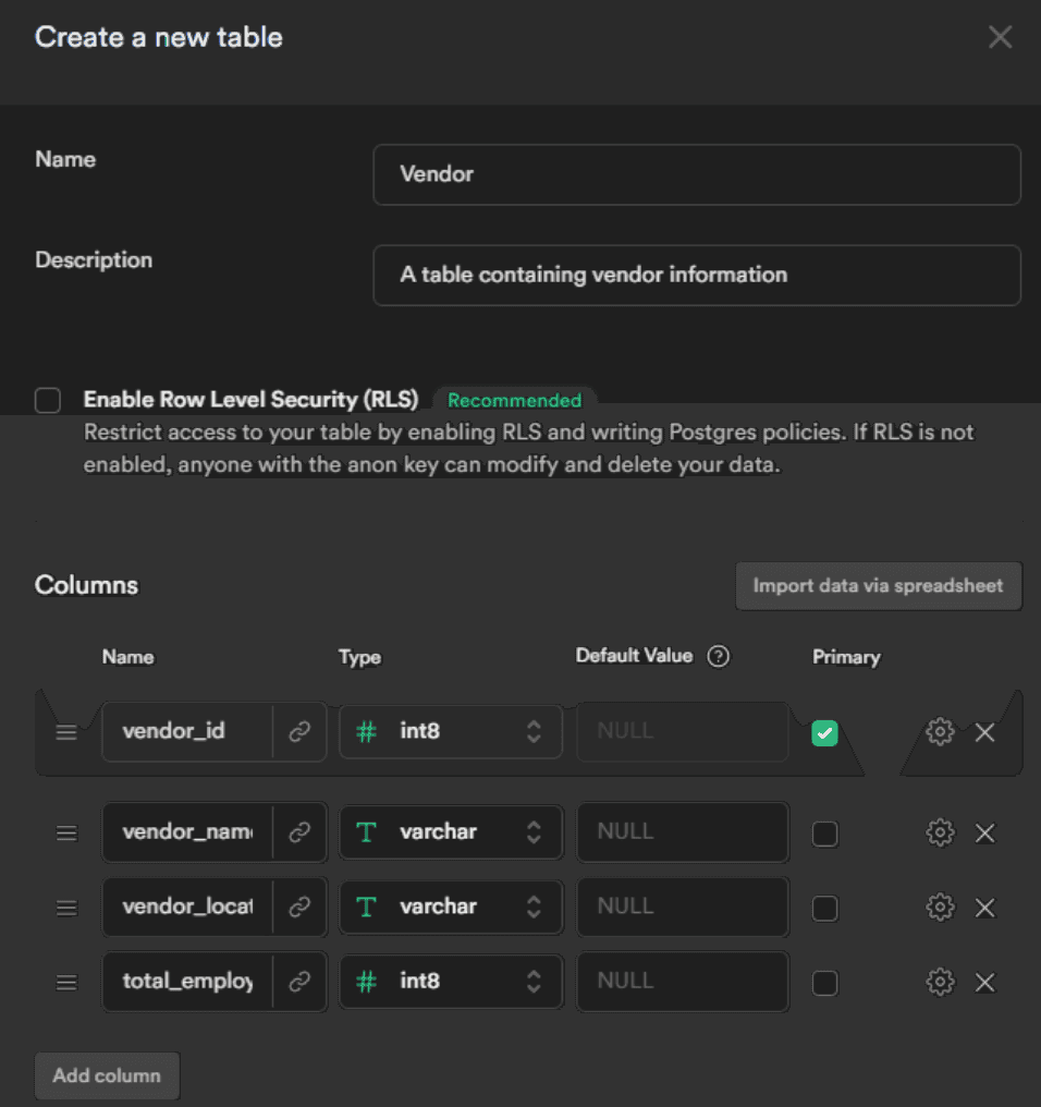 Python data loading with Supabase