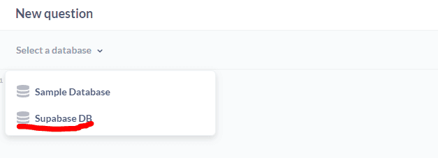 Visualizing Supabase Data using Metabase