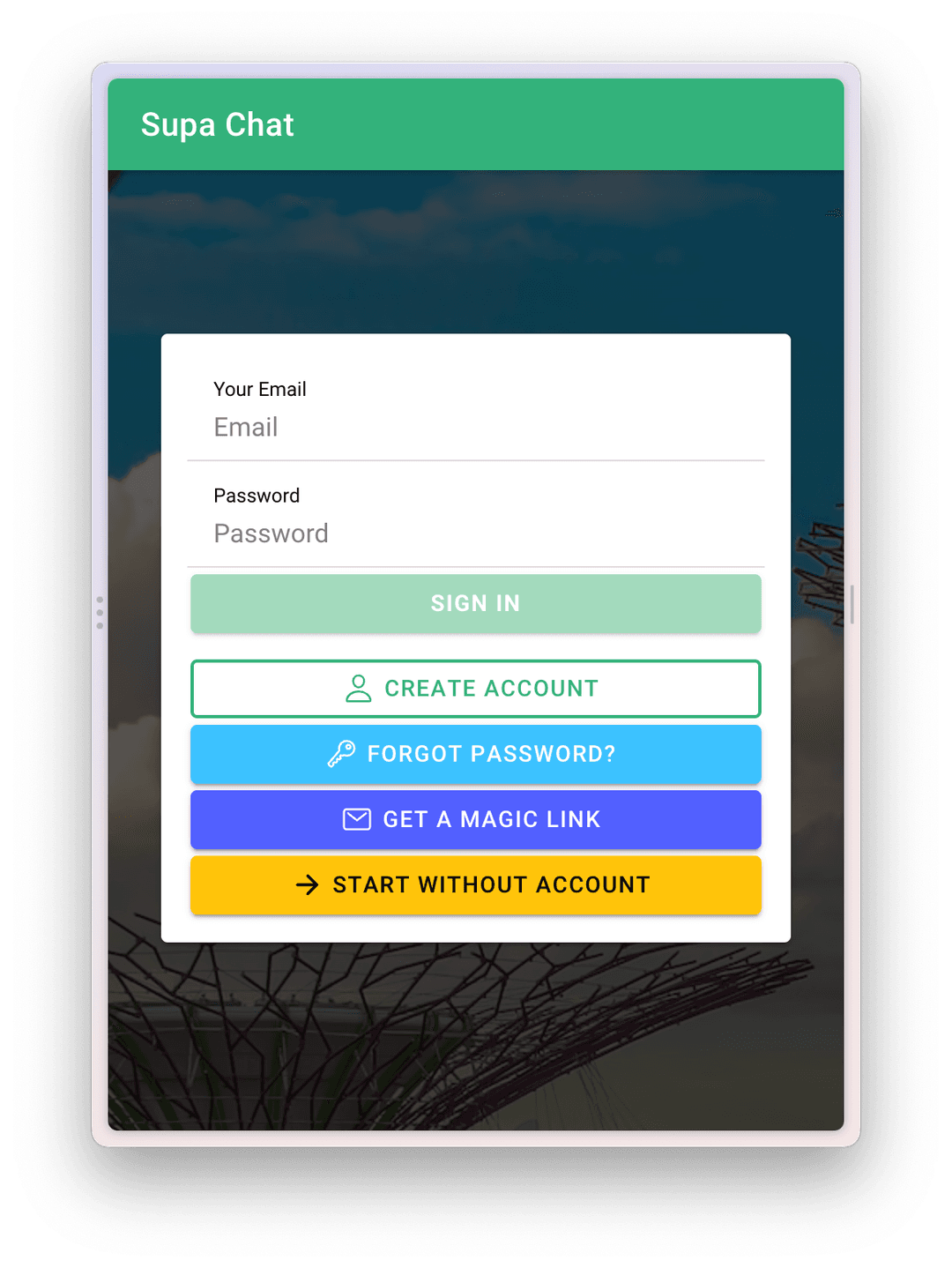 Authentication in Ionic Angular with Supabase