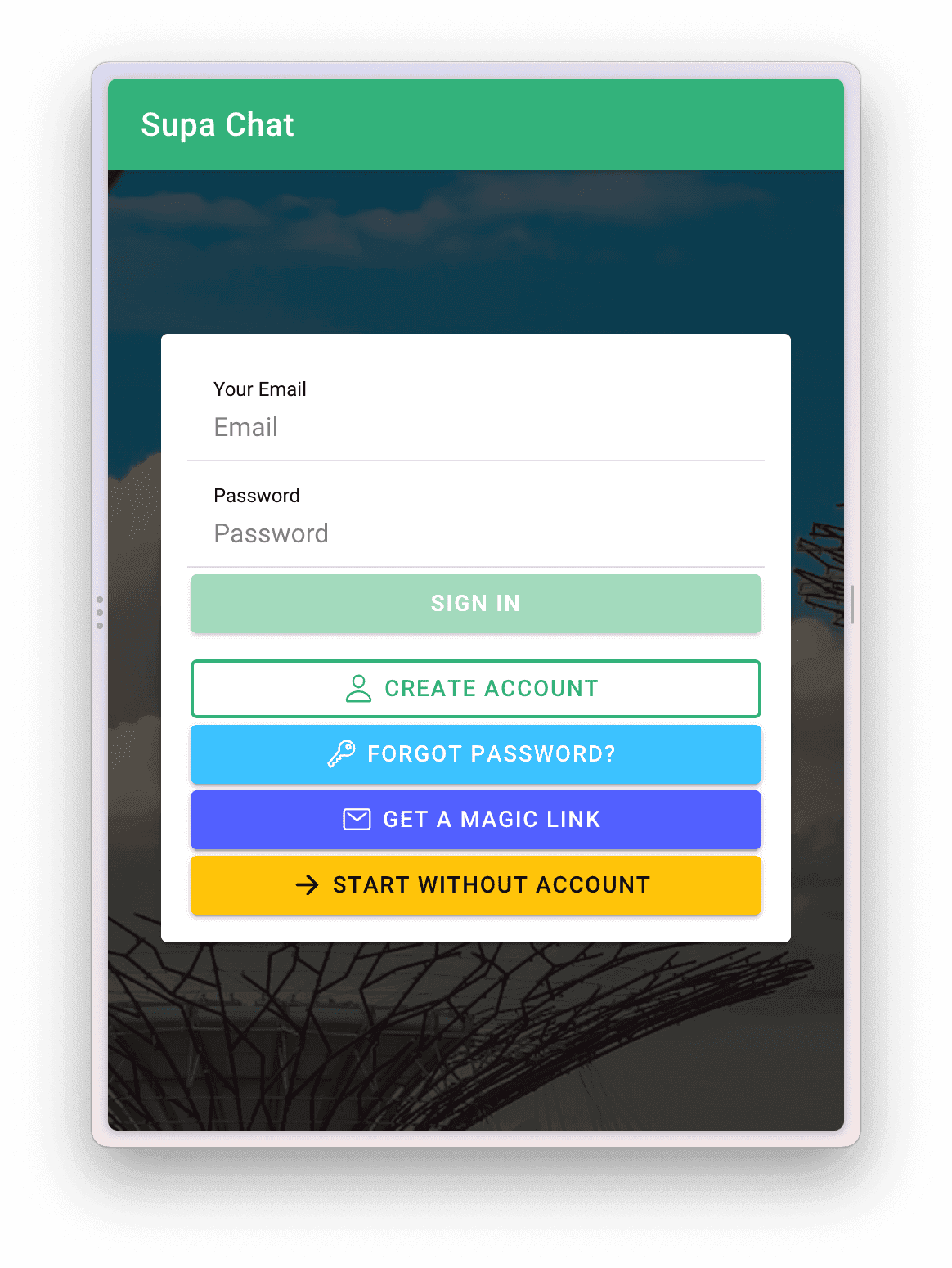Authentication in Ionic Angular with Supabase