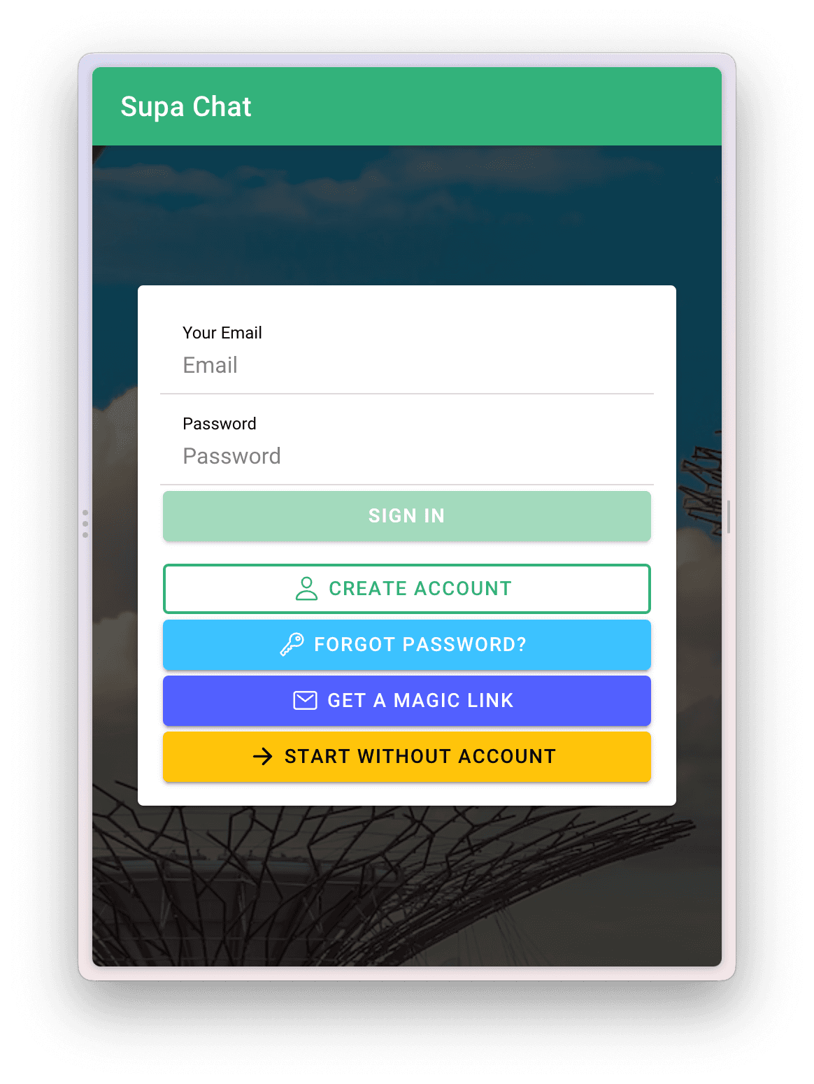 Authentication in Ionic Angular with Supabase