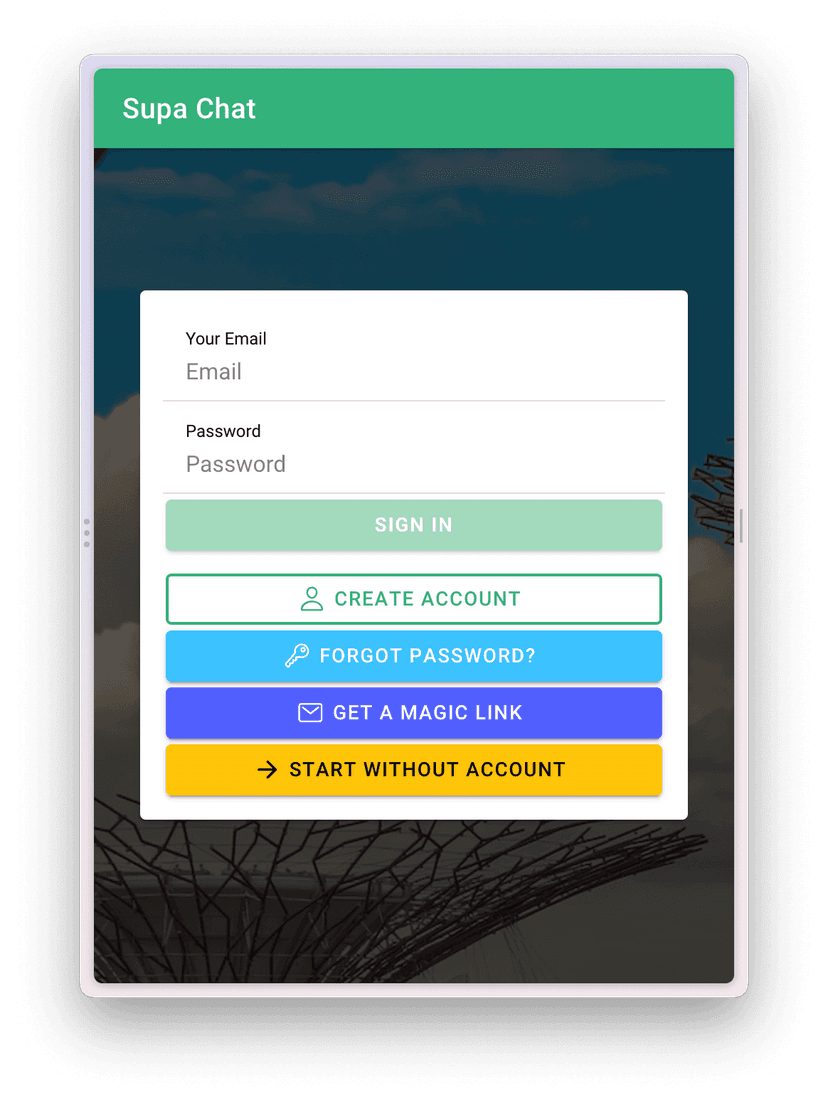 Authentication in Ionic Angular with Supabase
