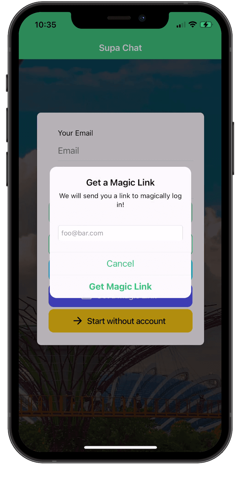 Authentication in Ionic Angular with Supabase