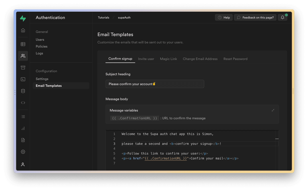 Authentication in Ionic Angular with Supabase
