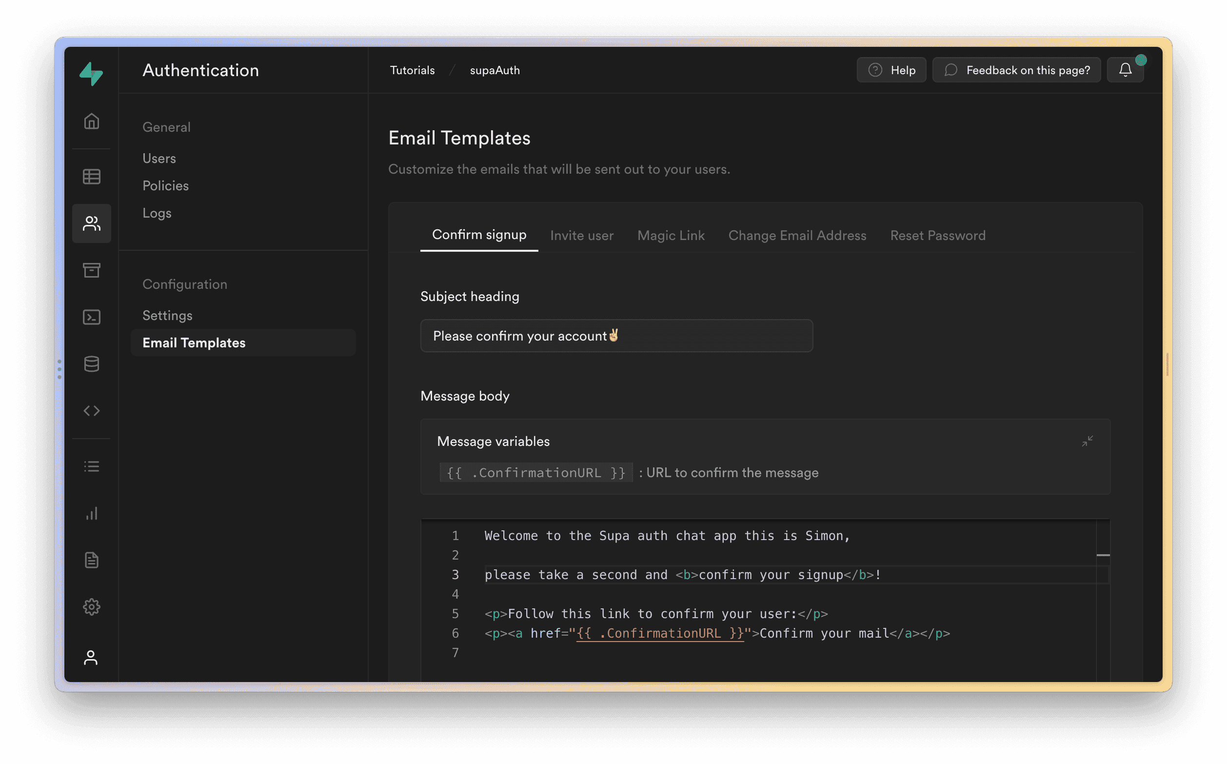Authentication in Ionic Angular with Supabase