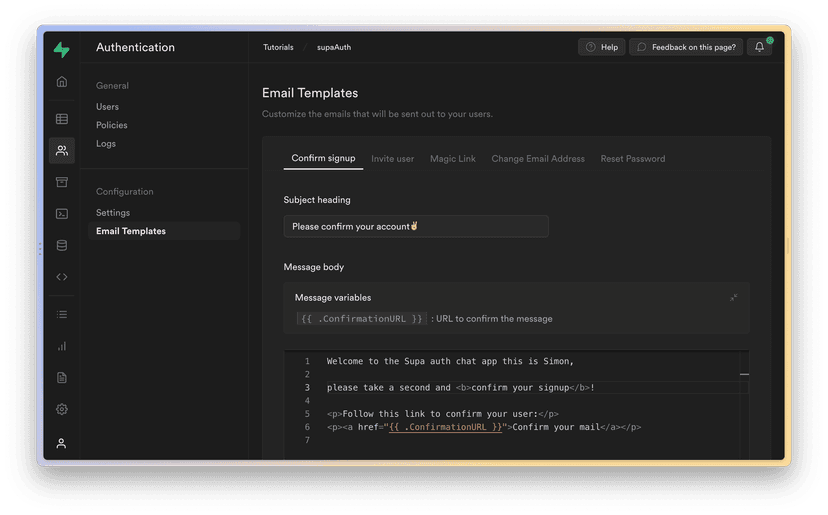 Authentication in Ionic Angular with Supabase