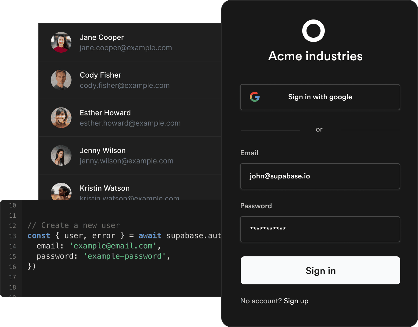 Auth | Built-in user management