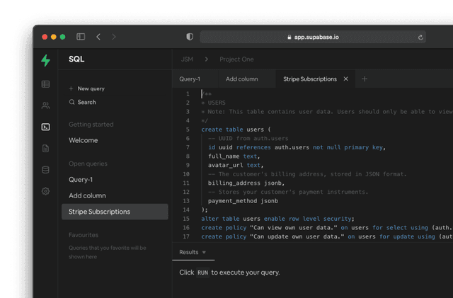 Database | Open source SQL Database