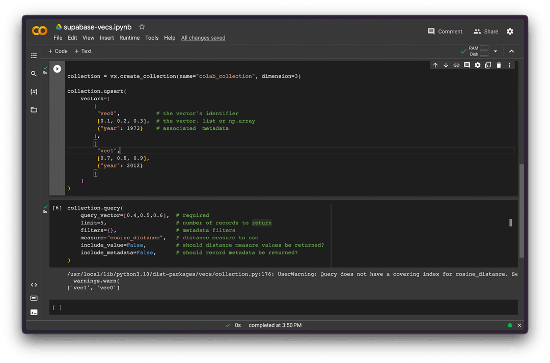 Google Colab | Supabase Docs