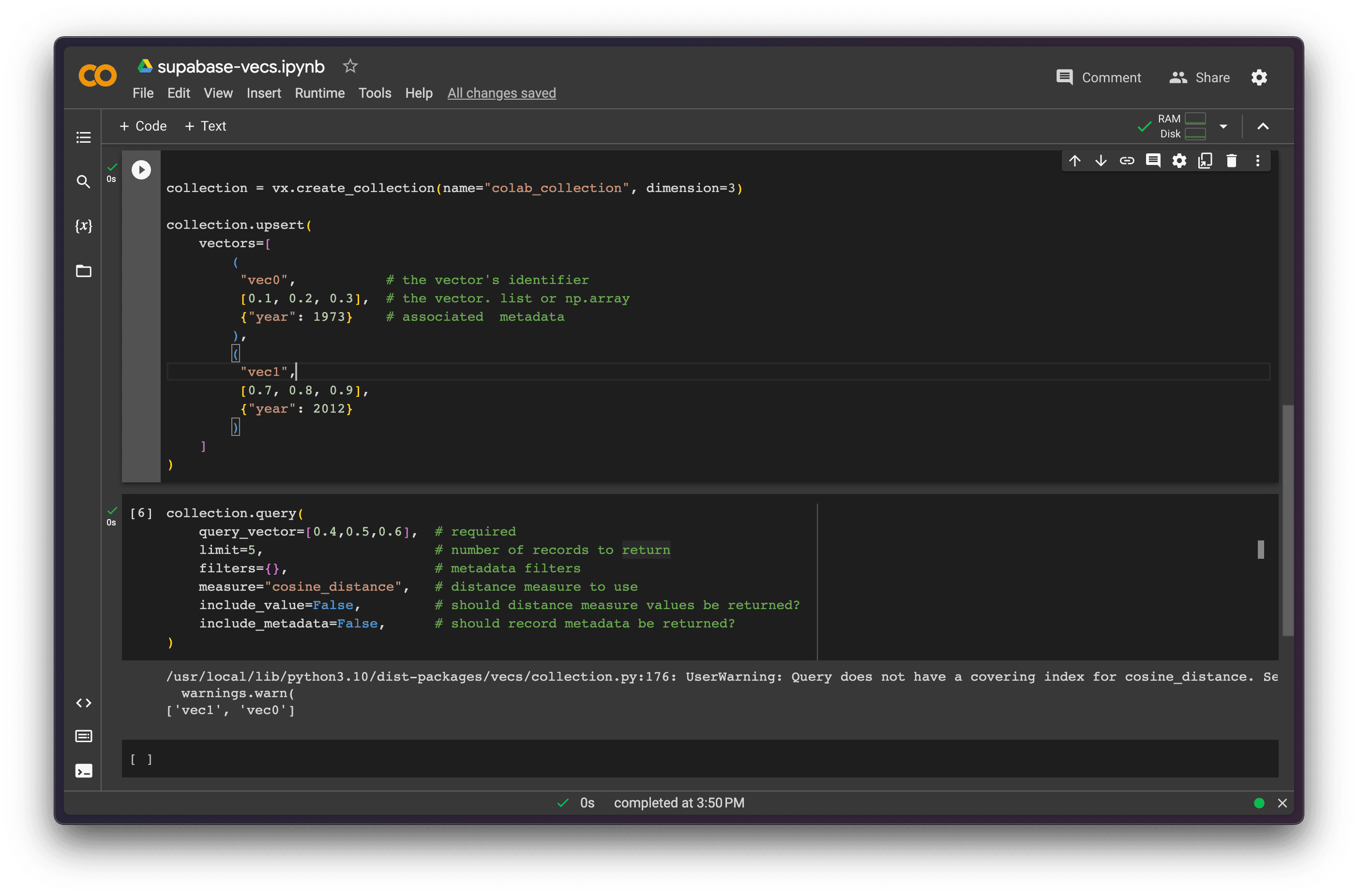 Google Colab | Supabase Docs