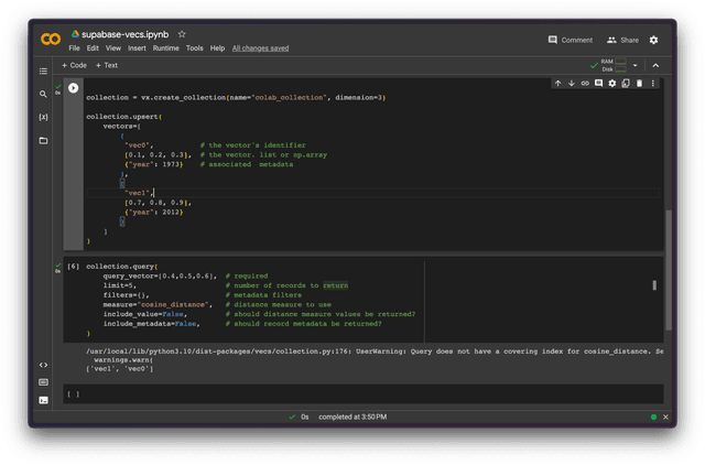 Google Colab Supabase Docs