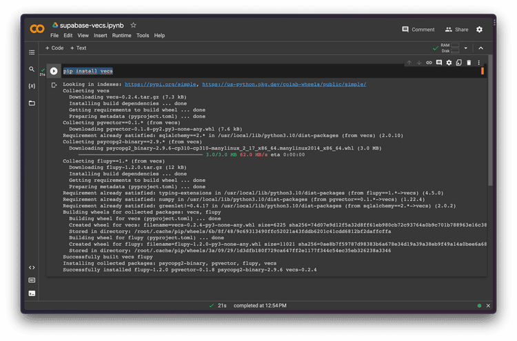 Google Colab | Supabase Docs