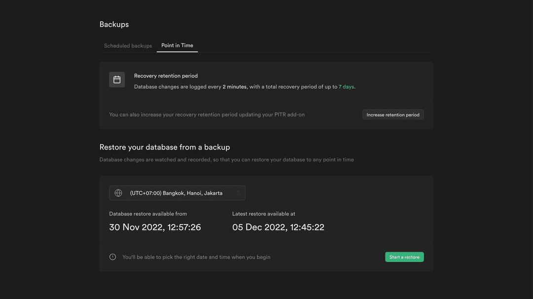 Database Backups | Supabase Docs