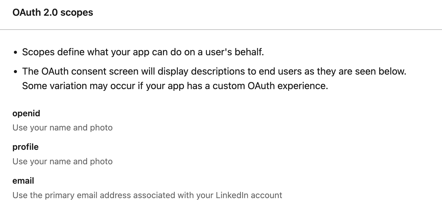 Login with LinkedIn | Supabase Docs