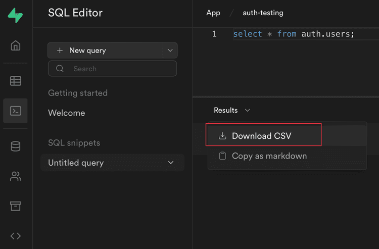 Managing User Data | Supabase Docs