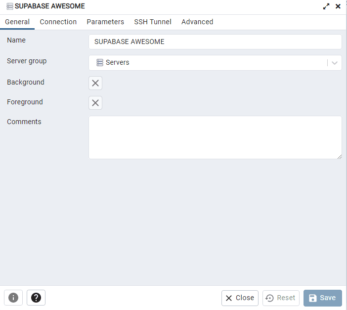 Connecting to your database | Supabase Docs