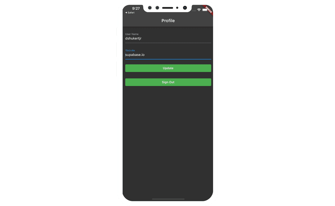 Build a User Management App with Flutter | Supabase Docs