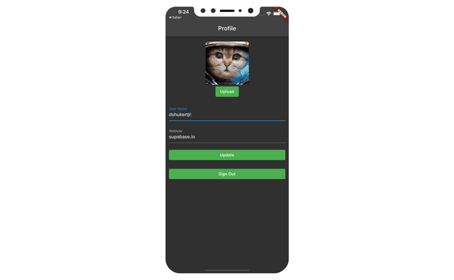 Build a User Management App with Flutter | Supabase Docs