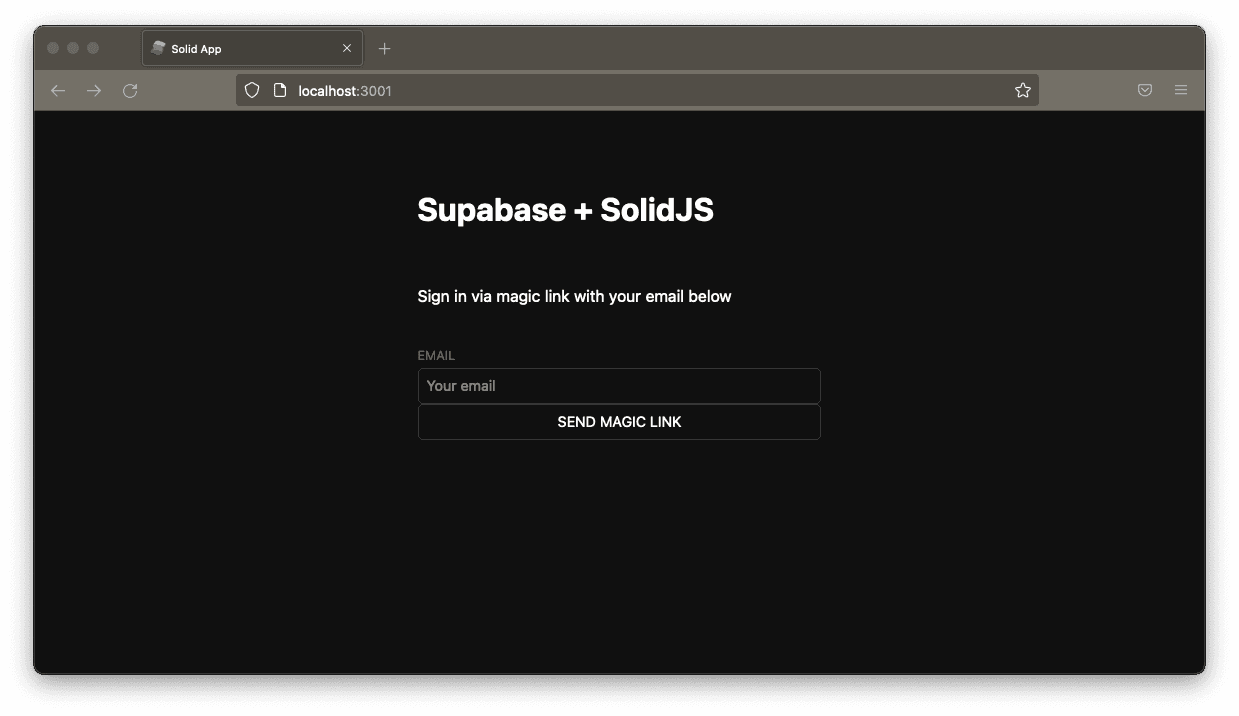 Build a User Management App with SolidJS | Supabase Docs