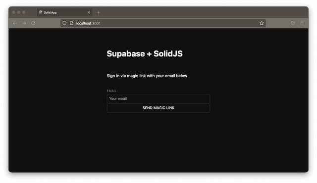 Build A User Management App With Solidjs Supabase Docs