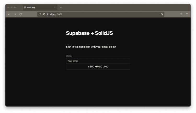 Build a User Management App with SolidJS | Supabase Docs