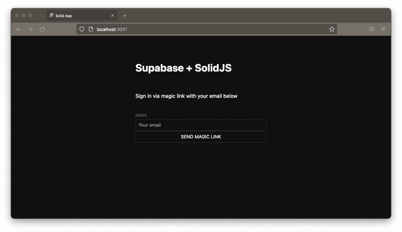 Build a User Management App with SolidJS | Supabase Docs