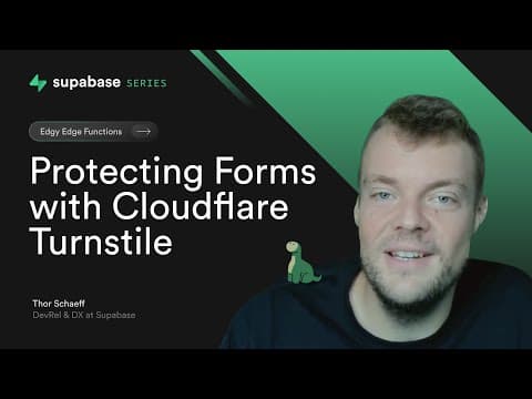 CAPTCHA support with Cloudflare Turnstile | Supabase Docs