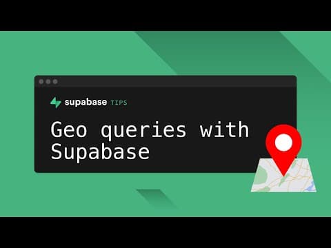 PostGIS: Geo queries | Supabase Docs