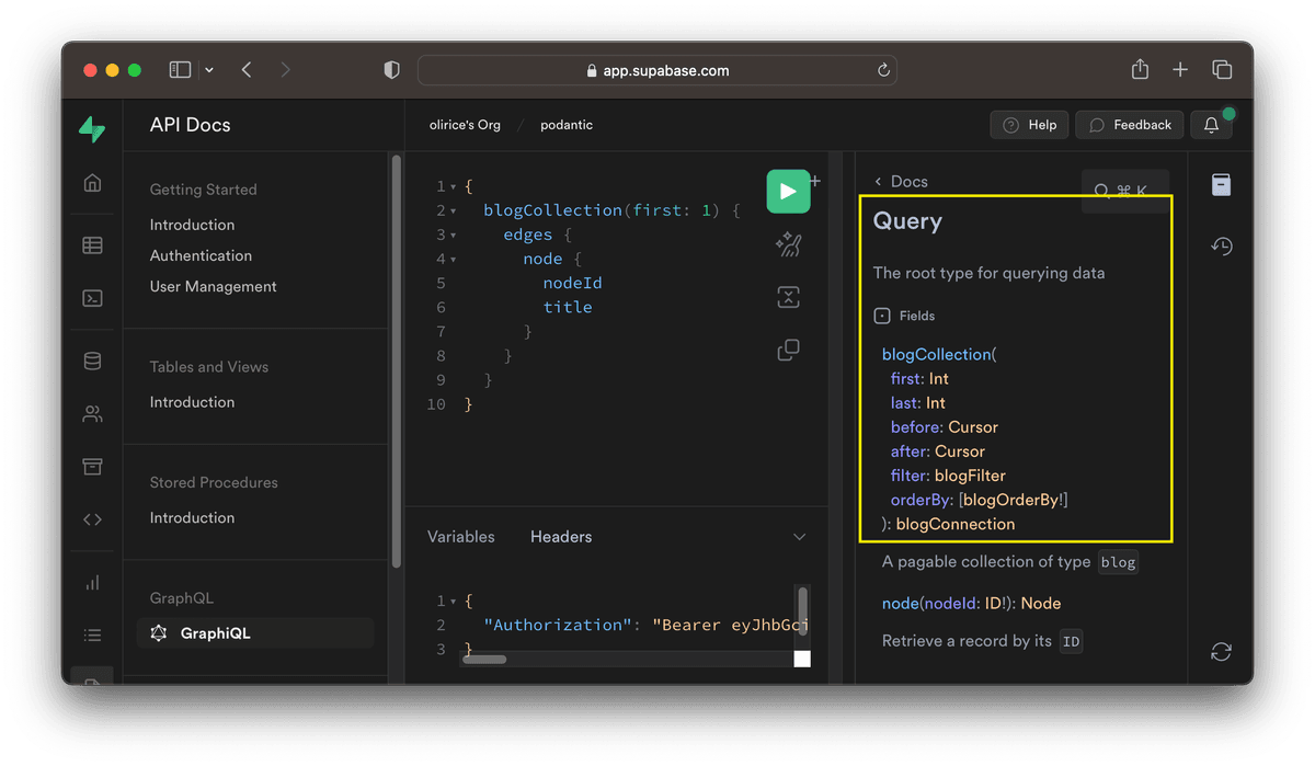 GraphQL | Supabase Docs