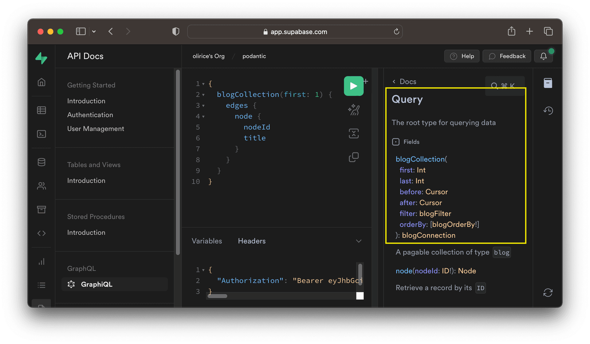 GraphQL | Supabase Docs